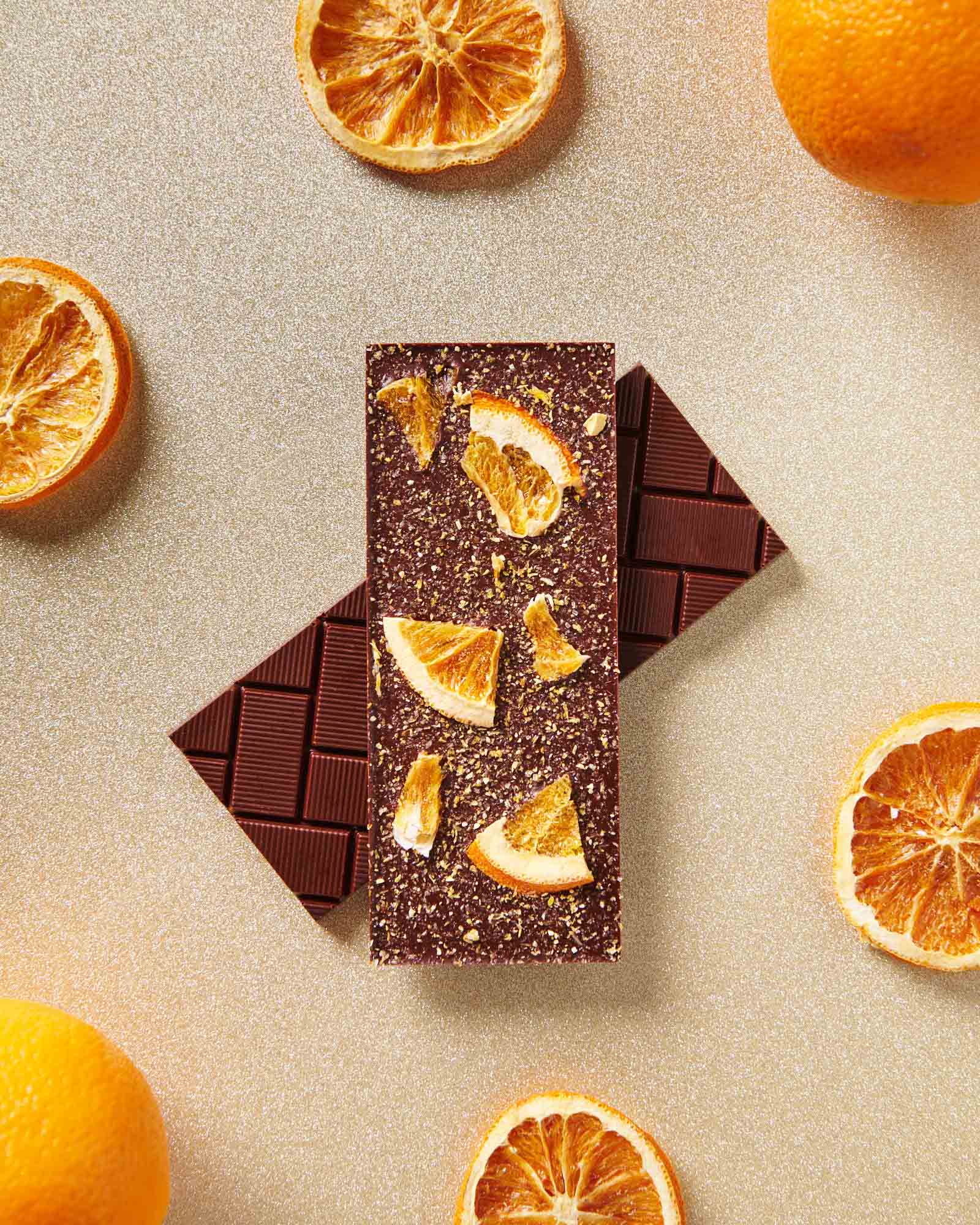Hint o' Orange Dark Chocolate Bar – Front Porch Chocolate
