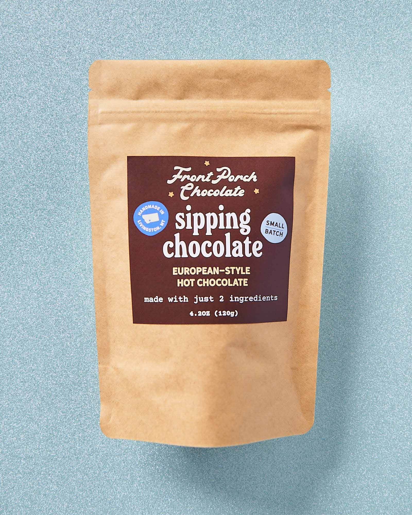 70% Dark Sipping Chocolate | Front Porch Chocolate